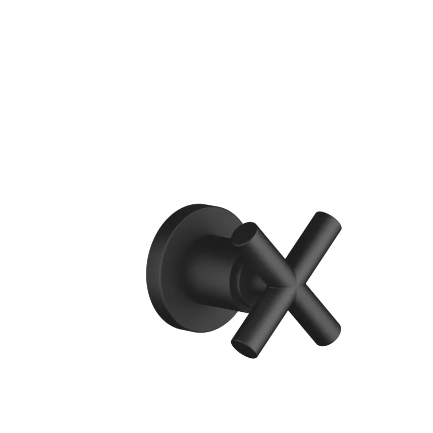 TARA Schwarz matt Wannenarmaturen: Unterputzventil rechtsschließend 3/4"