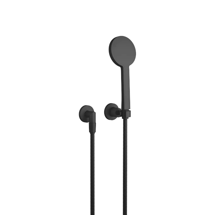 TARA Matte Black : Hand shower set with individual rosettes