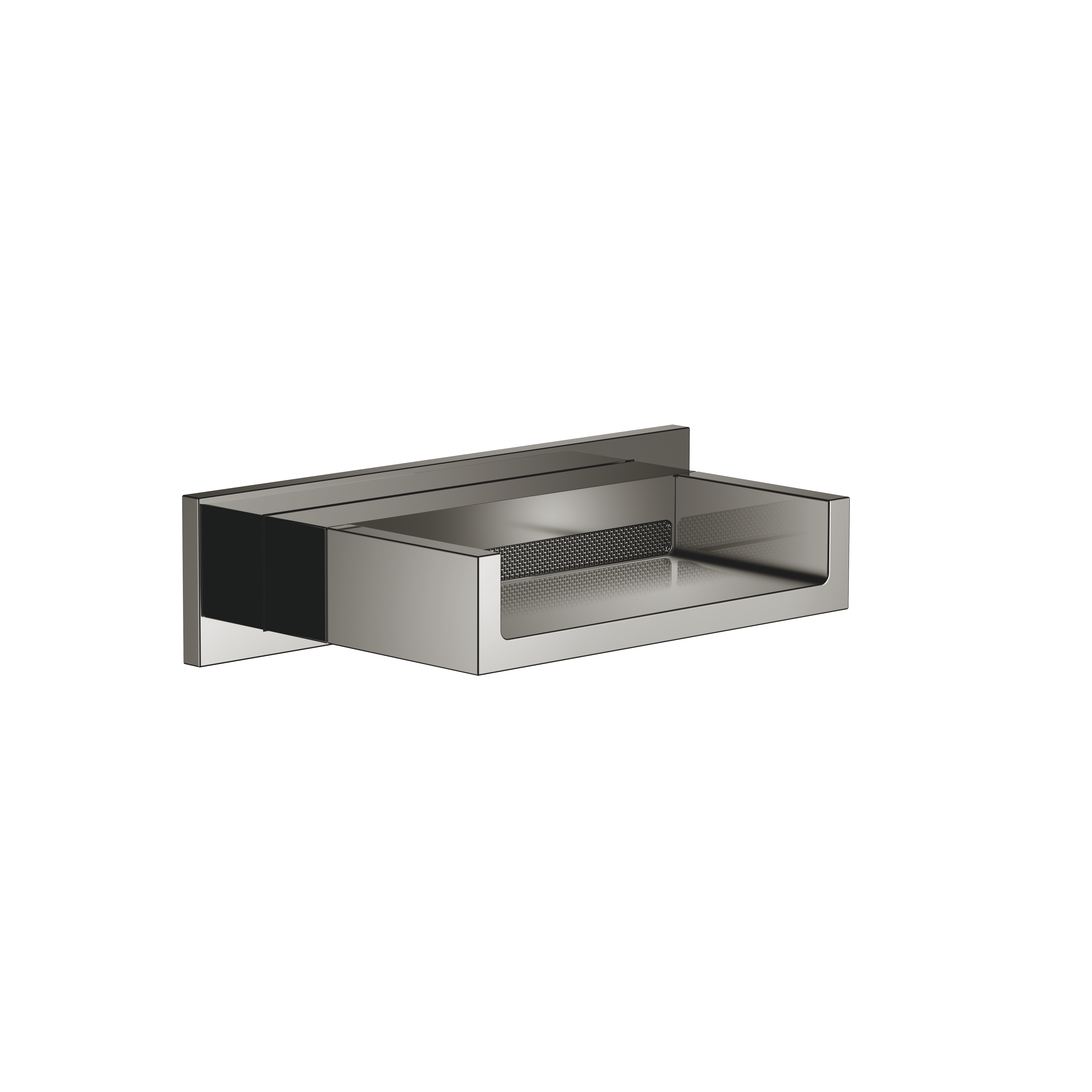 SERIES-VARIOUS Dark Chrome : WATER FALL Cascade spout for wall mounting