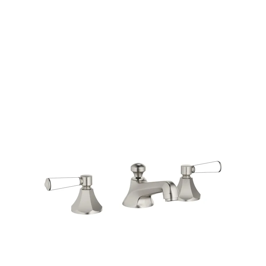MADISON Brushed Platinum Washbasin faucets: Three-hole lavatory mixer ...