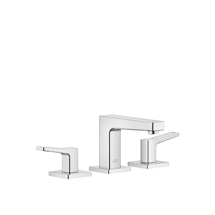 DORNBRACHT YARRE Chrome : Three-hole basin mixer without pop-up waste