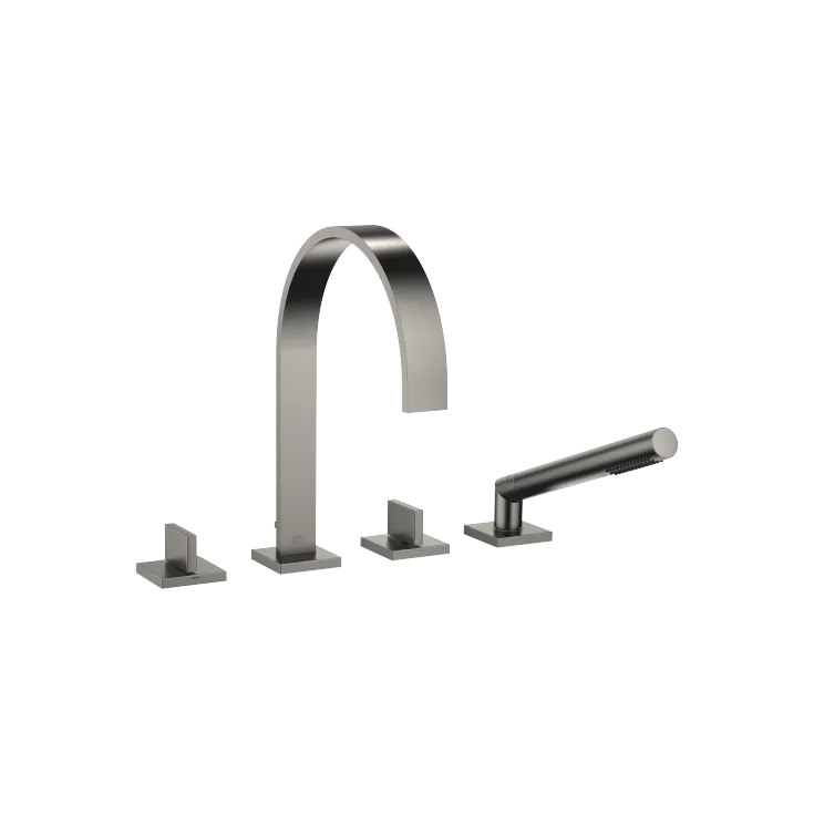 MEM Brushed Dark Platinum : Bath shower set for bath rim or tile edge ...