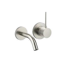 META Brushed Platinum Washstand faucets: META SLIM Wall-mounted single ...