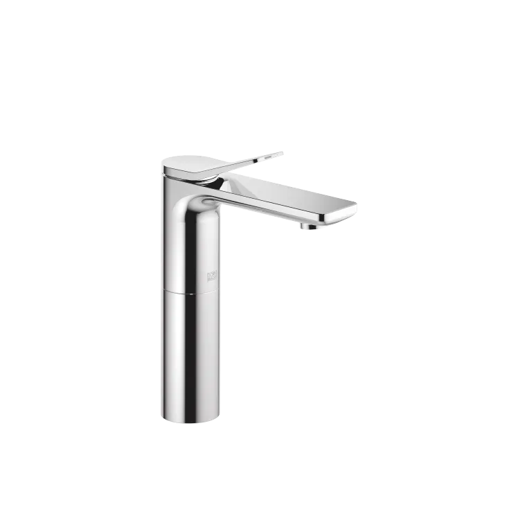 LISSÉ Chrome : Single-lever basin mixer with raised base without pop-up ...