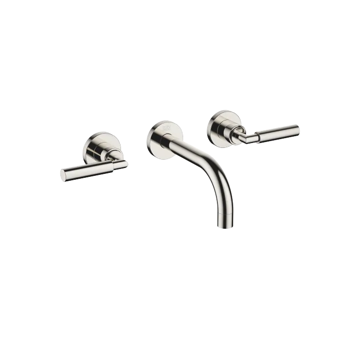 TARA Platinum : Wall-mounted three-hole lavatory mixer without drain
