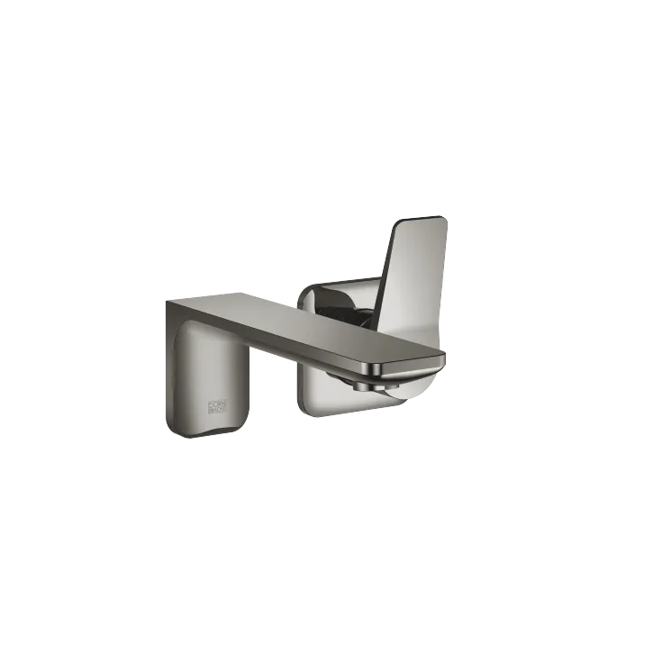 LISSÉ Dark Chrome : Wall-mounted single-lever basin mixer without pop ...