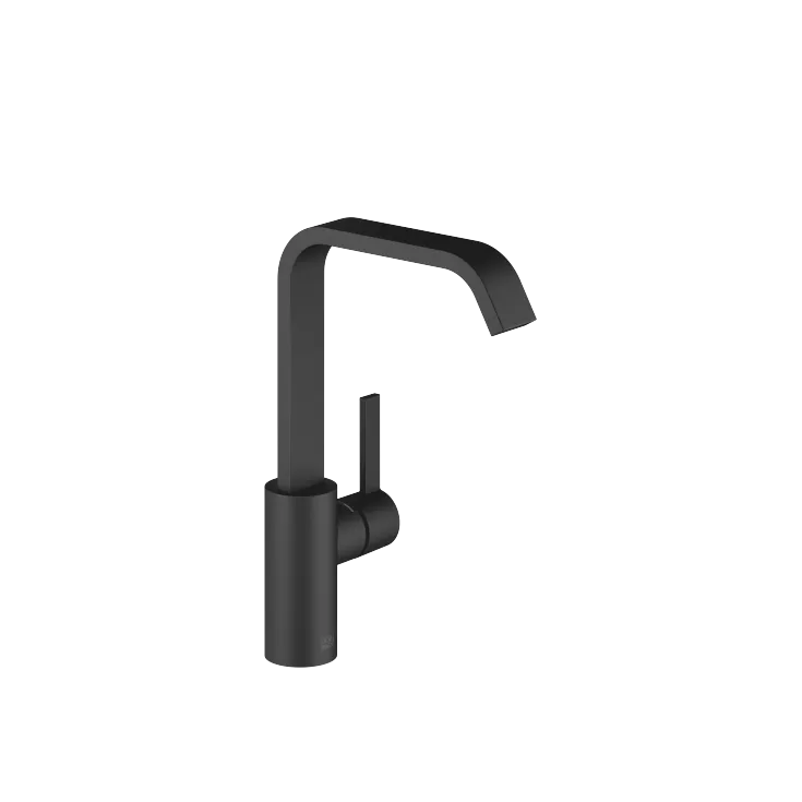 IMO Matte Black : Single-lever lavatory mixer with raised spout without ...