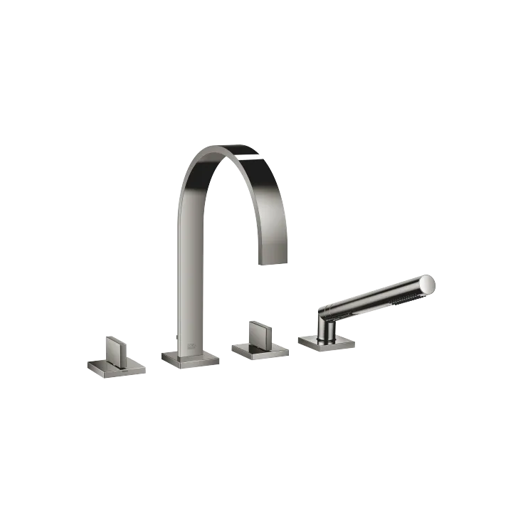 MEM Dark Chrome : Deck-mounted tub mixer, with hand shower set for deck ...