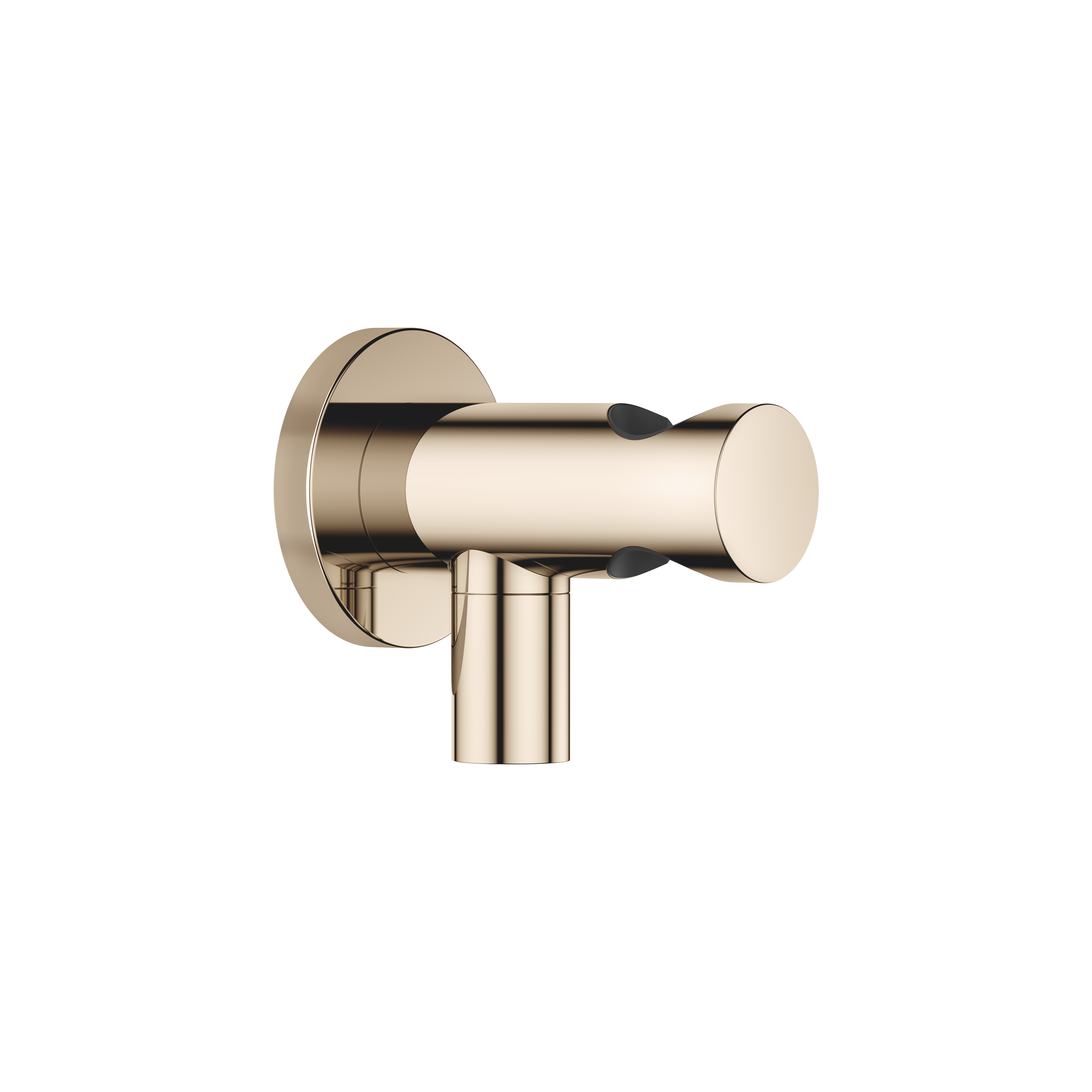 SERIES SPECIFIC Light Gold (PVD) : Wall elbow with integrated wall bracket