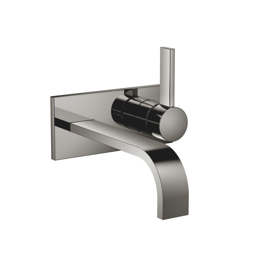 MEM Dark Chrome Washstand faucets: Wall-mounted single-lever basin ...