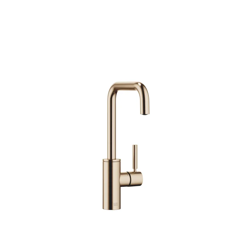 META SQUARE Brushed Champagne (22kt Gold) Kitchen faucets: BAR TAP ...