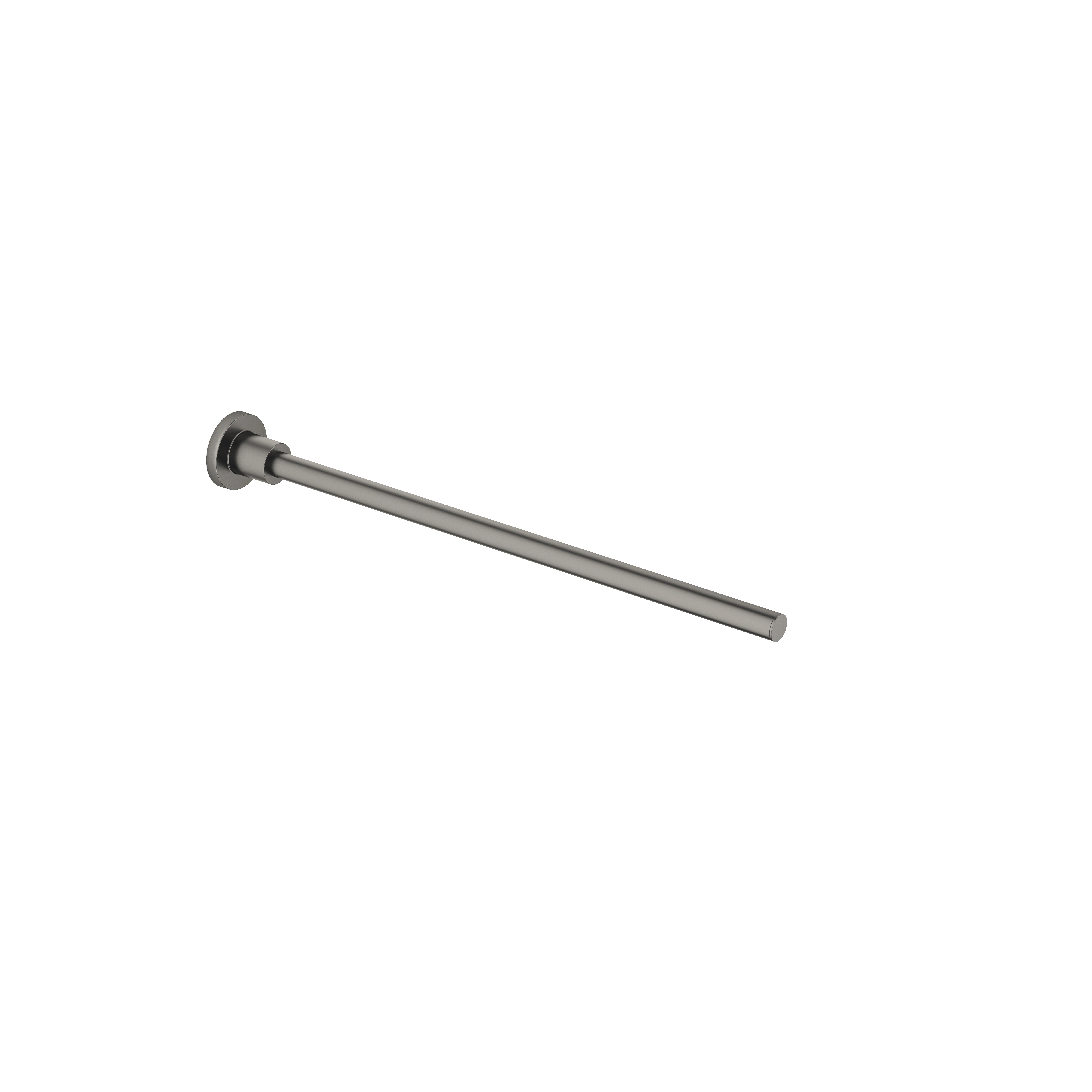 TARA Brushed Dark Platinum : Towel bar single-arm fixed