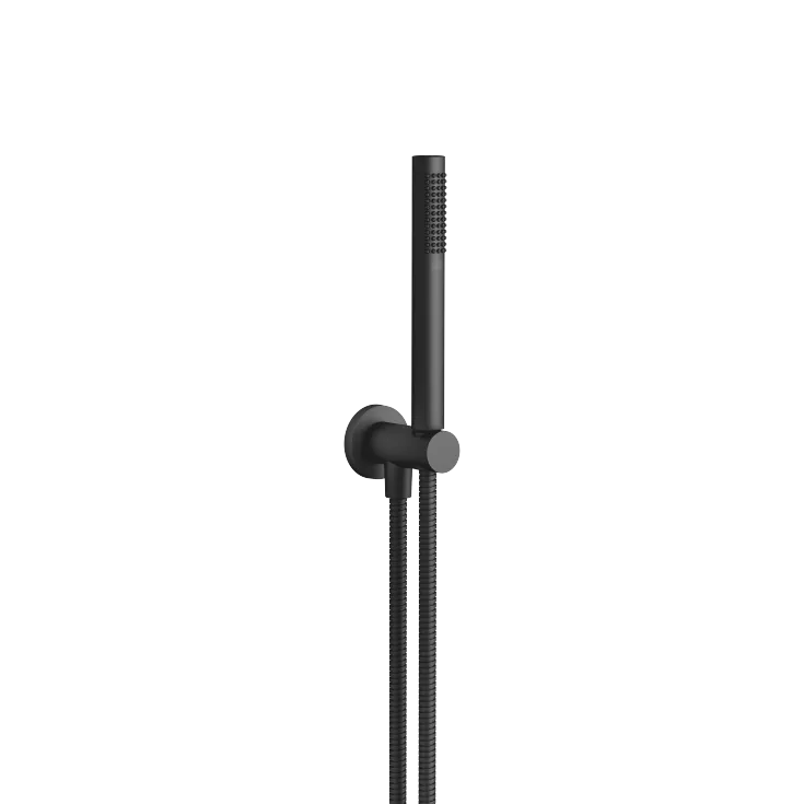 SERIES SPECIFIC Matte Black : Hand shower set with integrated shower holder FlowReduce