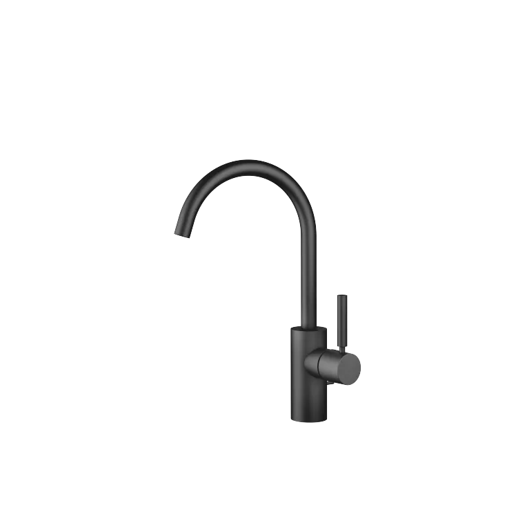 META Matte Black : Single-lever basin mixer with pop-up waste