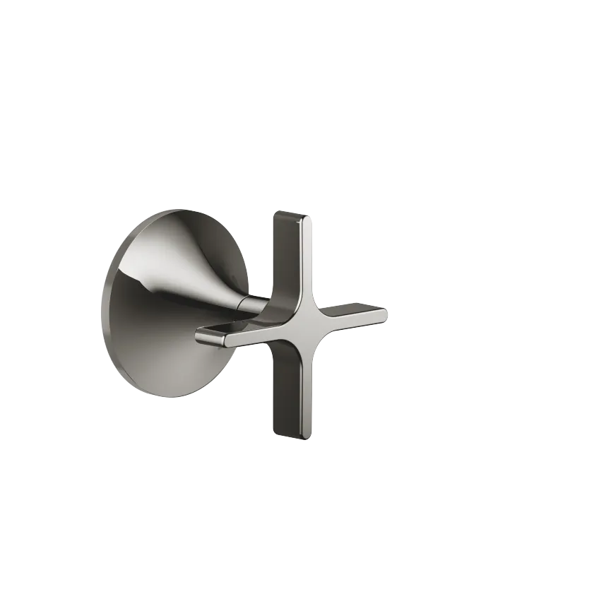 VAIA Dark Chrome Bath faucets: Wall valve clockwise closing 1/2"