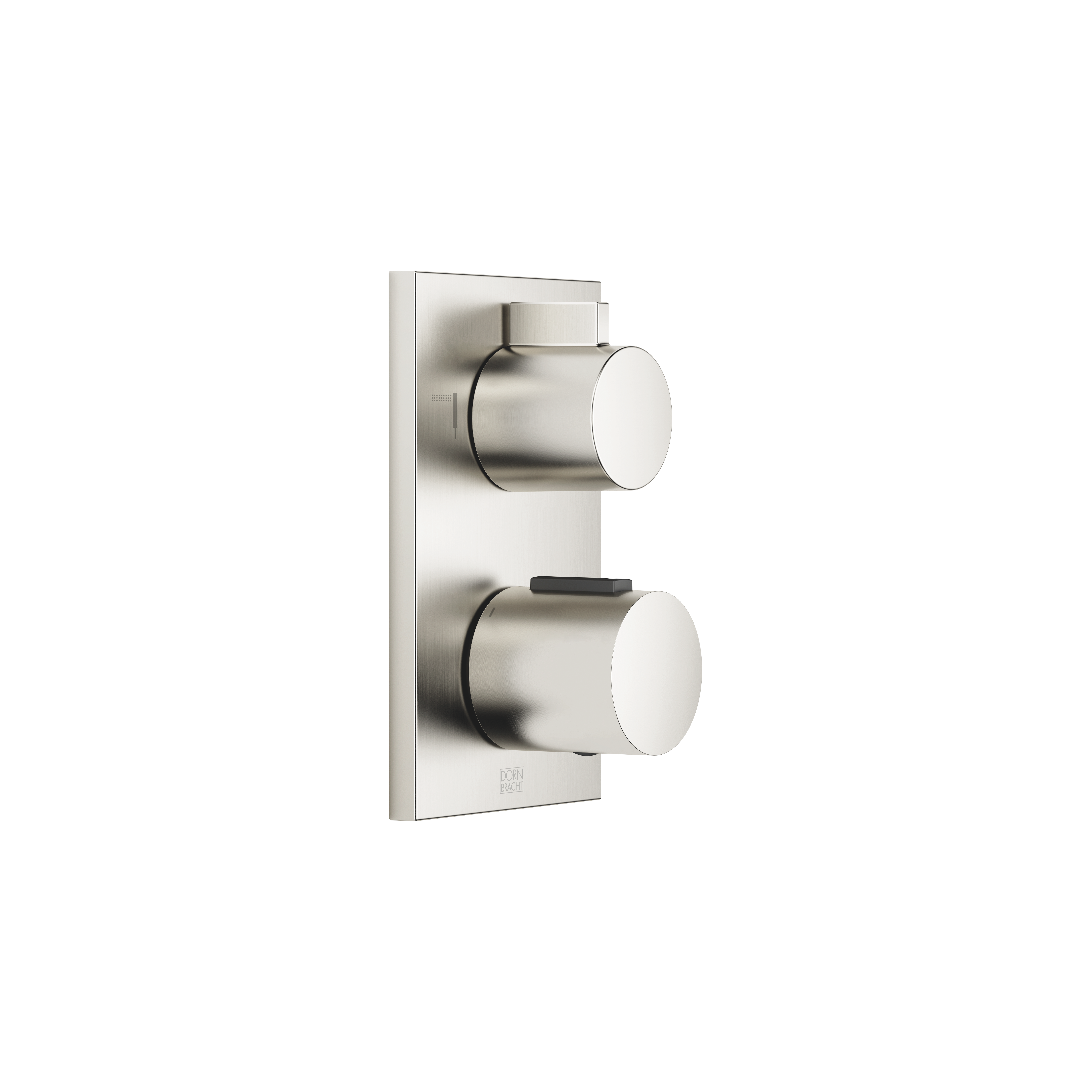 SERIES SPECIFIC Brushed Platinum : Concealed thermostat with two ...