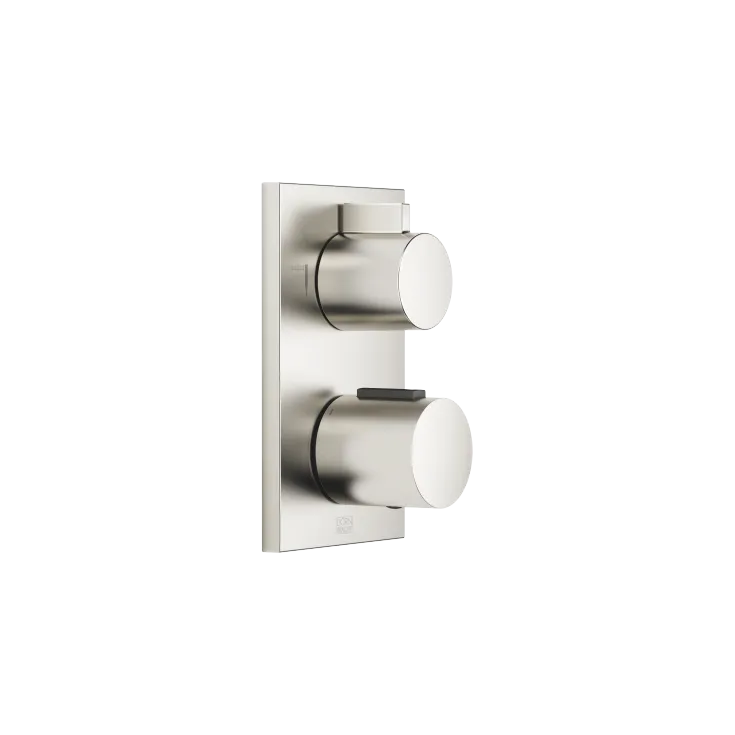 SERIES SPECIFIC Brushed Platinum : Concealed thermostat with two ...