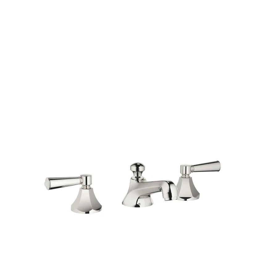 MADISON Platinum Washbasin faucets: Three-hole lavatory mixer with drain