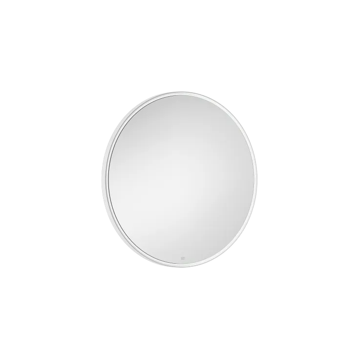 SERIES-VARIOUS Matte White : Lighted mirror round