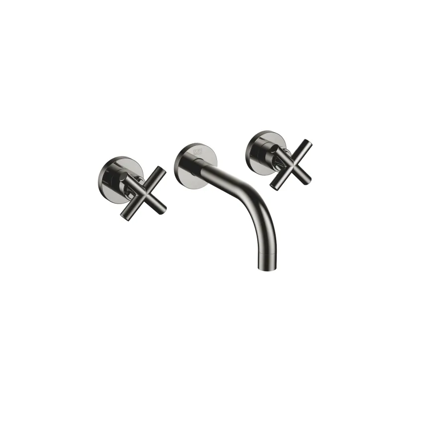 TARA Dark Chrome Washstand faucets: Wall-mounted basin mixer without ...