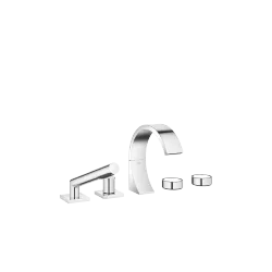 CYO Chrome : Five-hole bath mixer for bath rim or tile edge installation