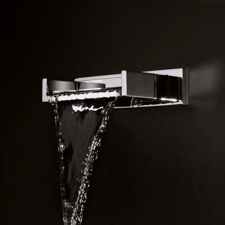 SERIES-VARIOUS Platinum : WATER FALL Cascade spout for wall mounting