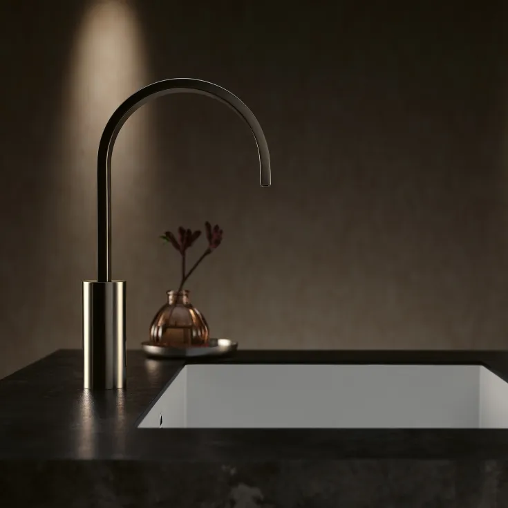 MEM Cromo : Grifería de lavabo con función de apertura y cierre ...