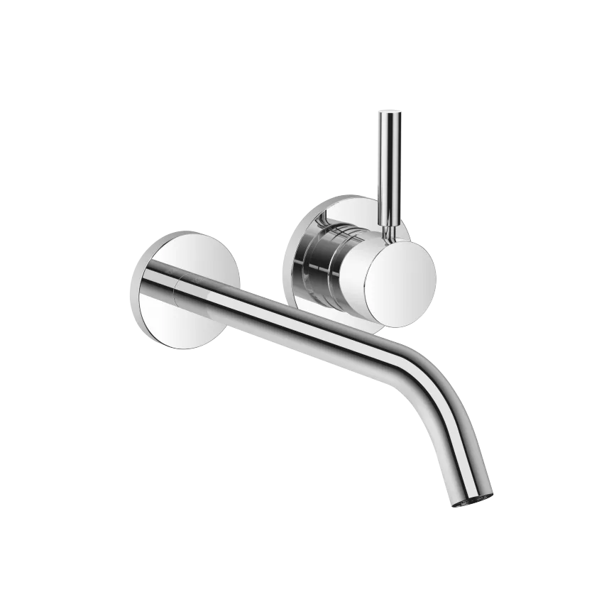 META Chrome Washstand faucets: Wall-mounted single-lever basin mixer ...