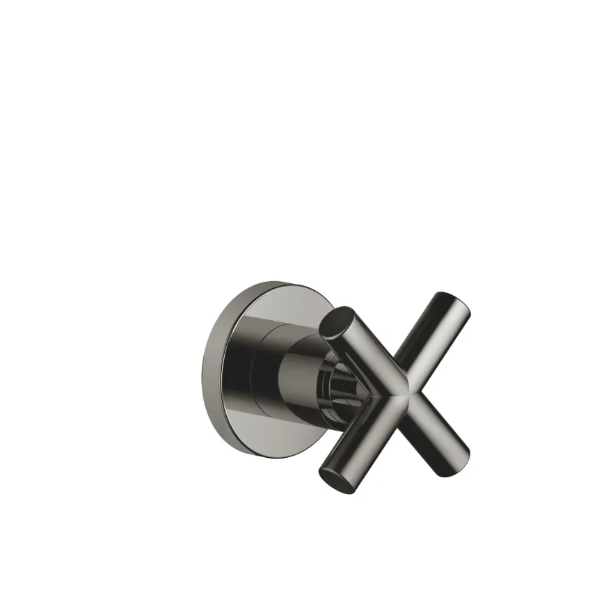 TARA Dark Chrome Bath faucets: Wall valve clockwise closing 1/2"