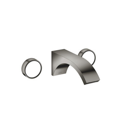 CYO Dark Chrome Washstand faucets: Wall-mounted basin mixer without pop ...