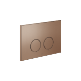 SERIES SPECIFIC Brushed Bronze (PVD) : Flush plate for concealed WC ...