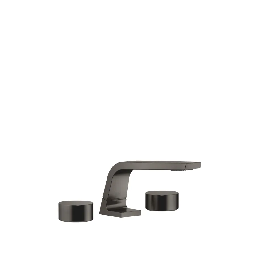 CL.1 Brushed Dark Platinum Washbasin faucets: Three-hole lavatory mixer ...