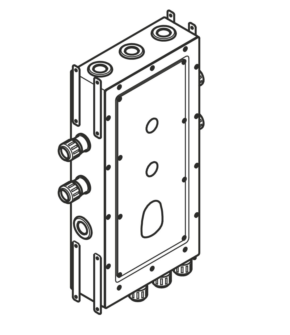 VAIA Brushed Dark Platinum Shower faucets: xTOOL Thermostat module with ...