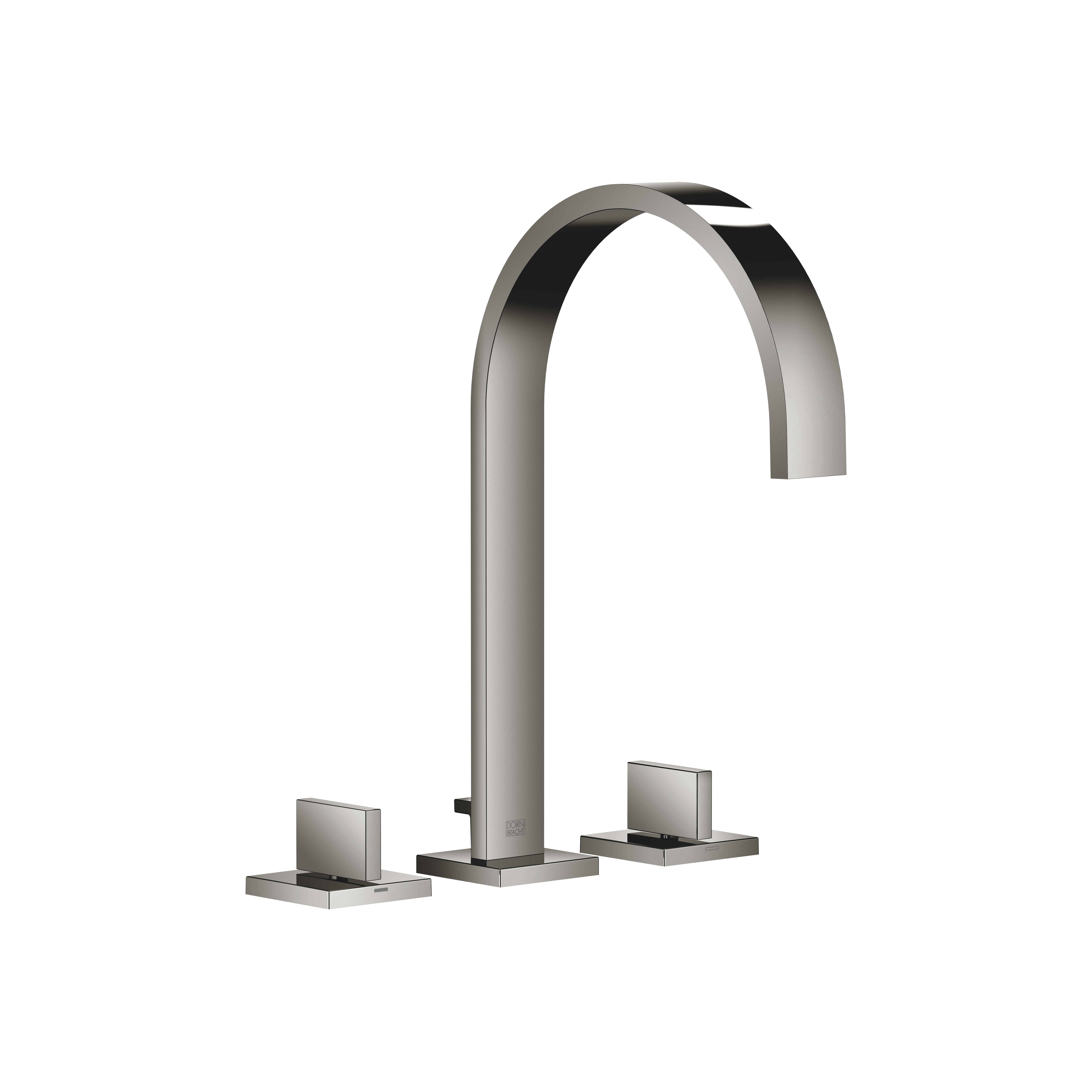MEM Dark Chrome : Three-hole basin mixer with pop-up waste