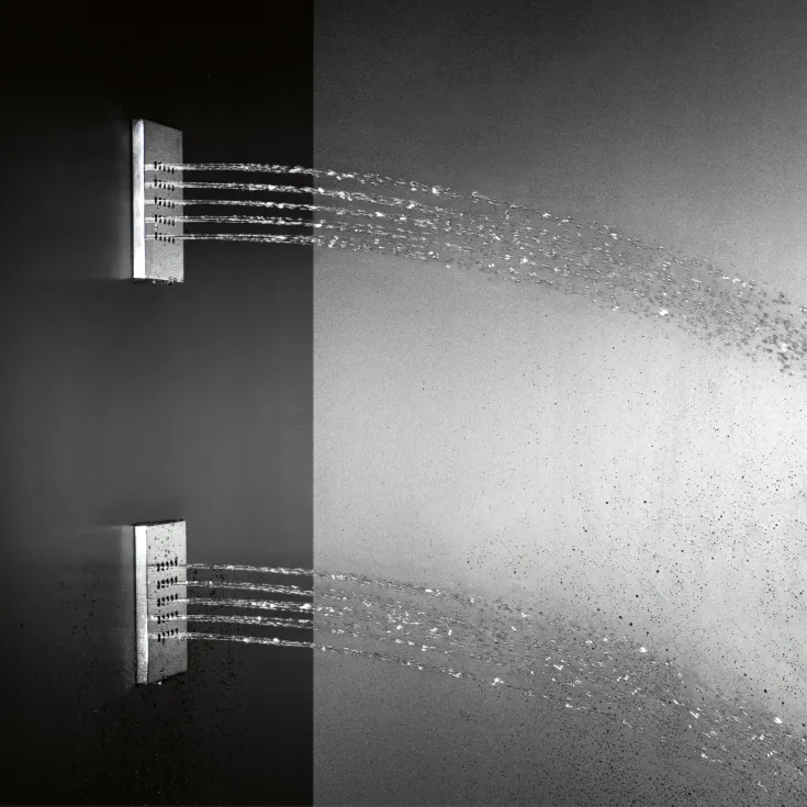SERIES-VARIOUS Brushed Dark Brass (PVD) : WATER POINTS Concealed body spray