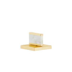 Brushed Durabrass (23kt Gold) Miscellaneous: Handle Nature Squared Pearl Shell Callisto White