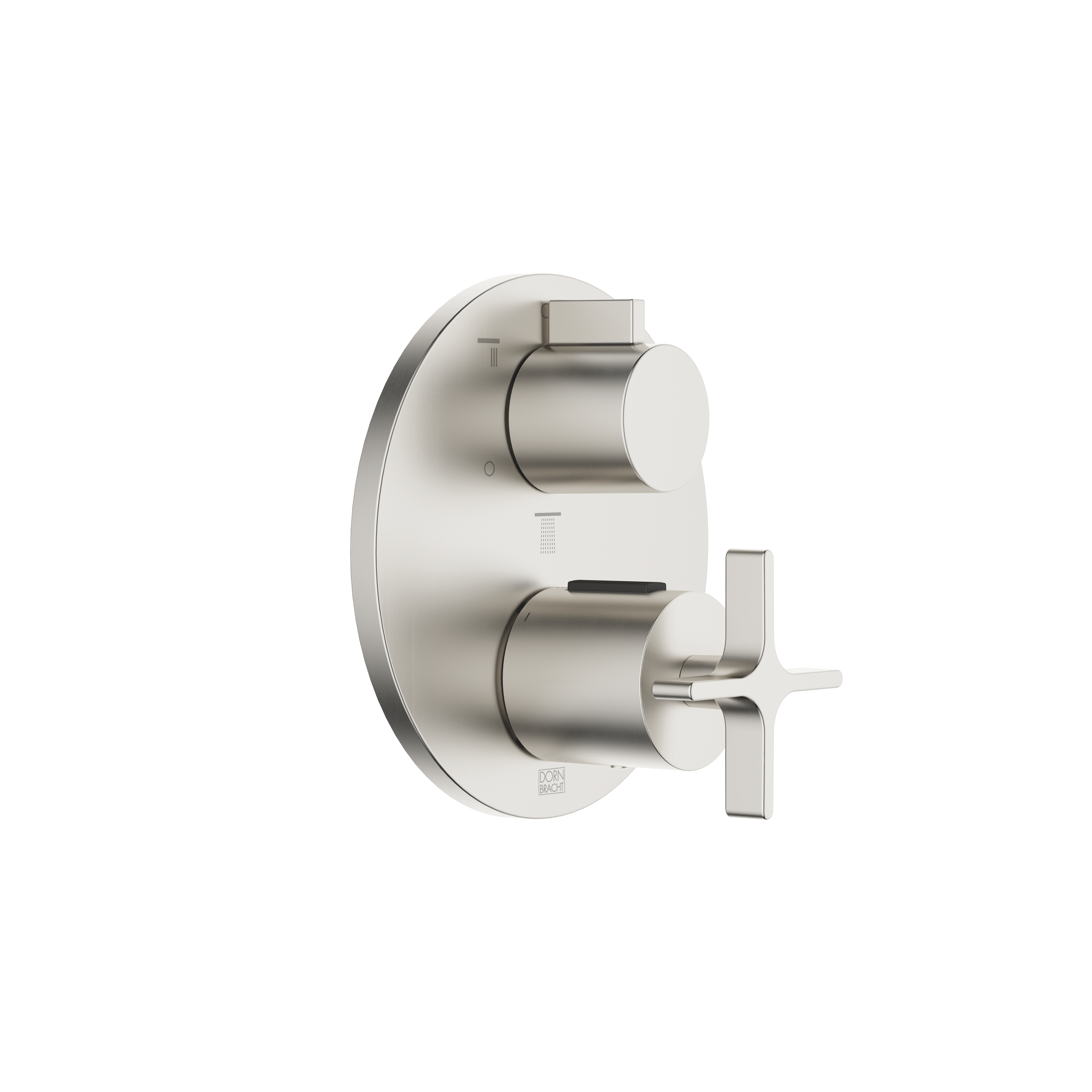 VAIA Brushed Platinum : Concealed thermostat with three function volume ...