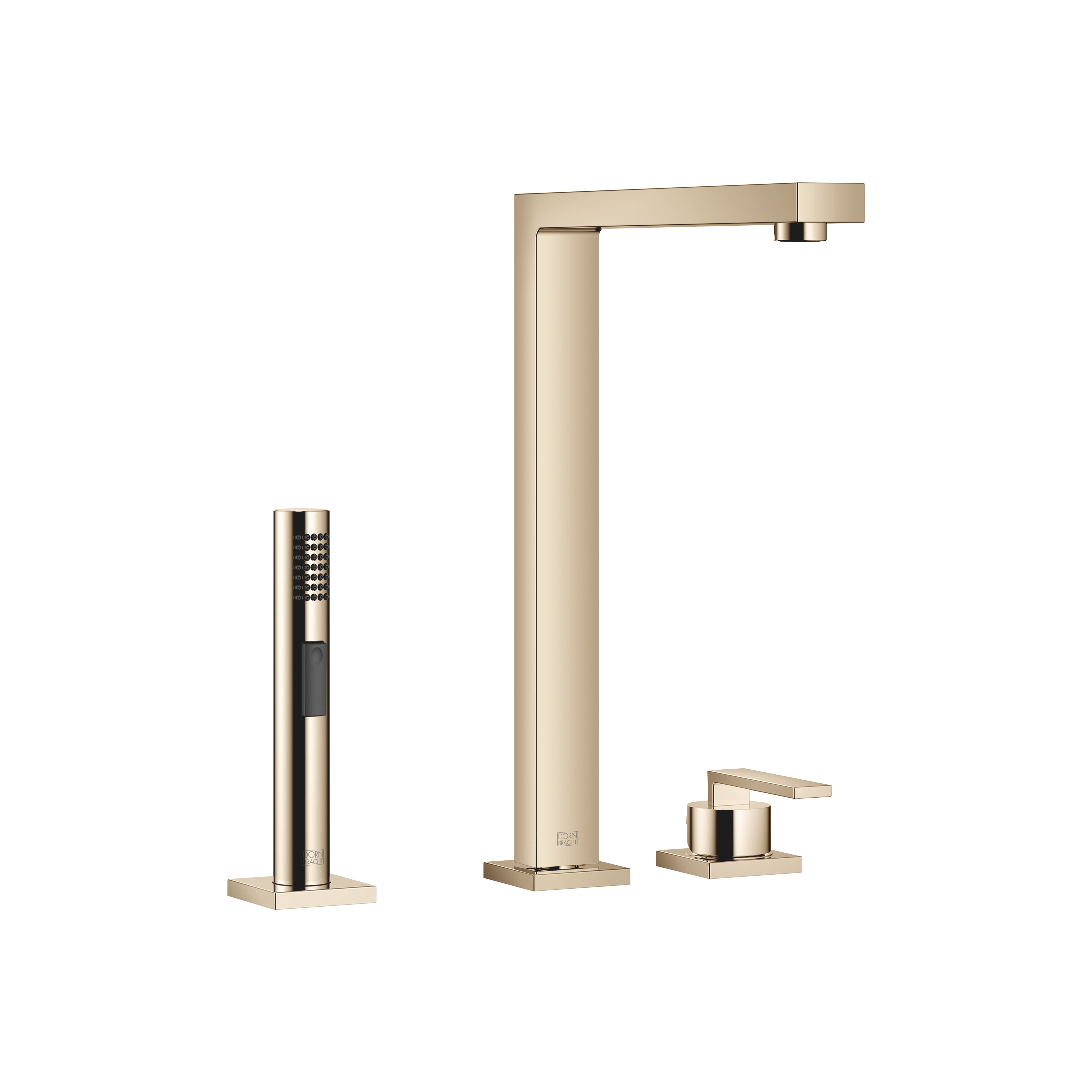 LOT Champagne (22kt Gold) : Single-lever mixer with individual rosettes ...