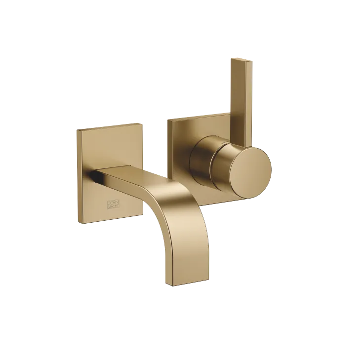 MEM Brushed Dark Brass (PVD) : Wall-mounted single-lever mixer without ...