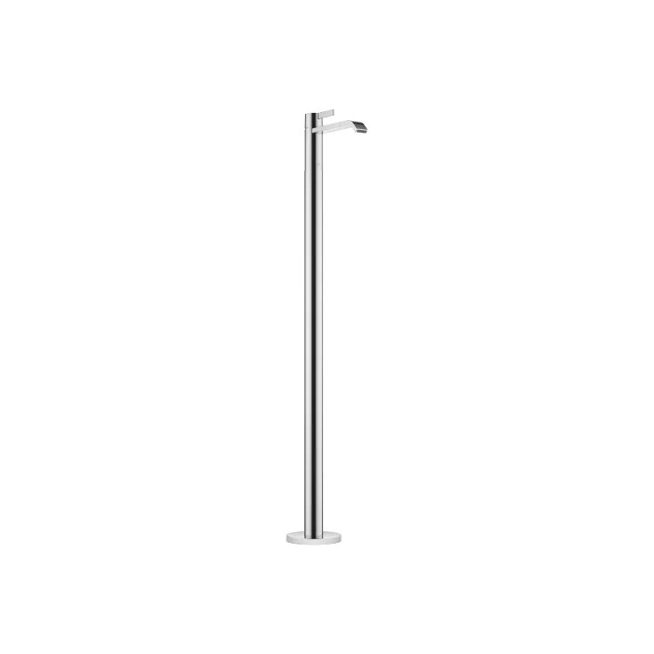 IMO Chrome : Single-hole basin mixer with stand pipe without pop-up waste
