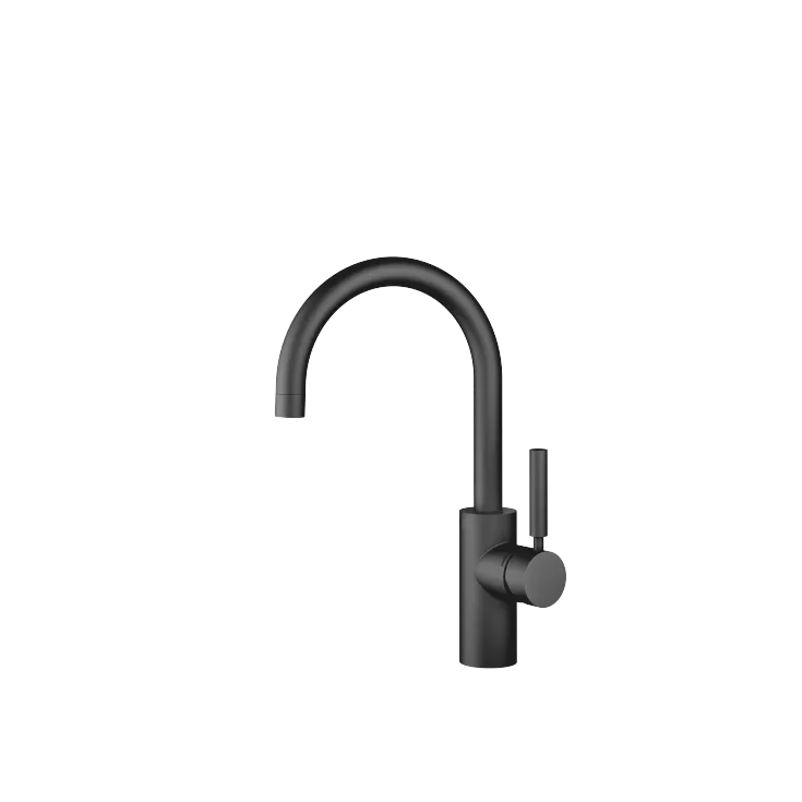 EDITION PRO Matte Black : Single-lever basin mixer without pop-up waste