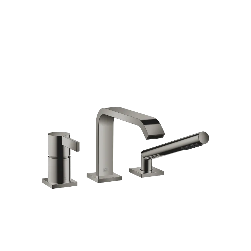 IMO Dark Chrome Bath faucets: Three-hole single-lever bath mixer for ...
