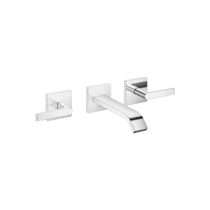 IMO Chrome Washstand faucets: Wall-mounted basin mixer without pop-up waste