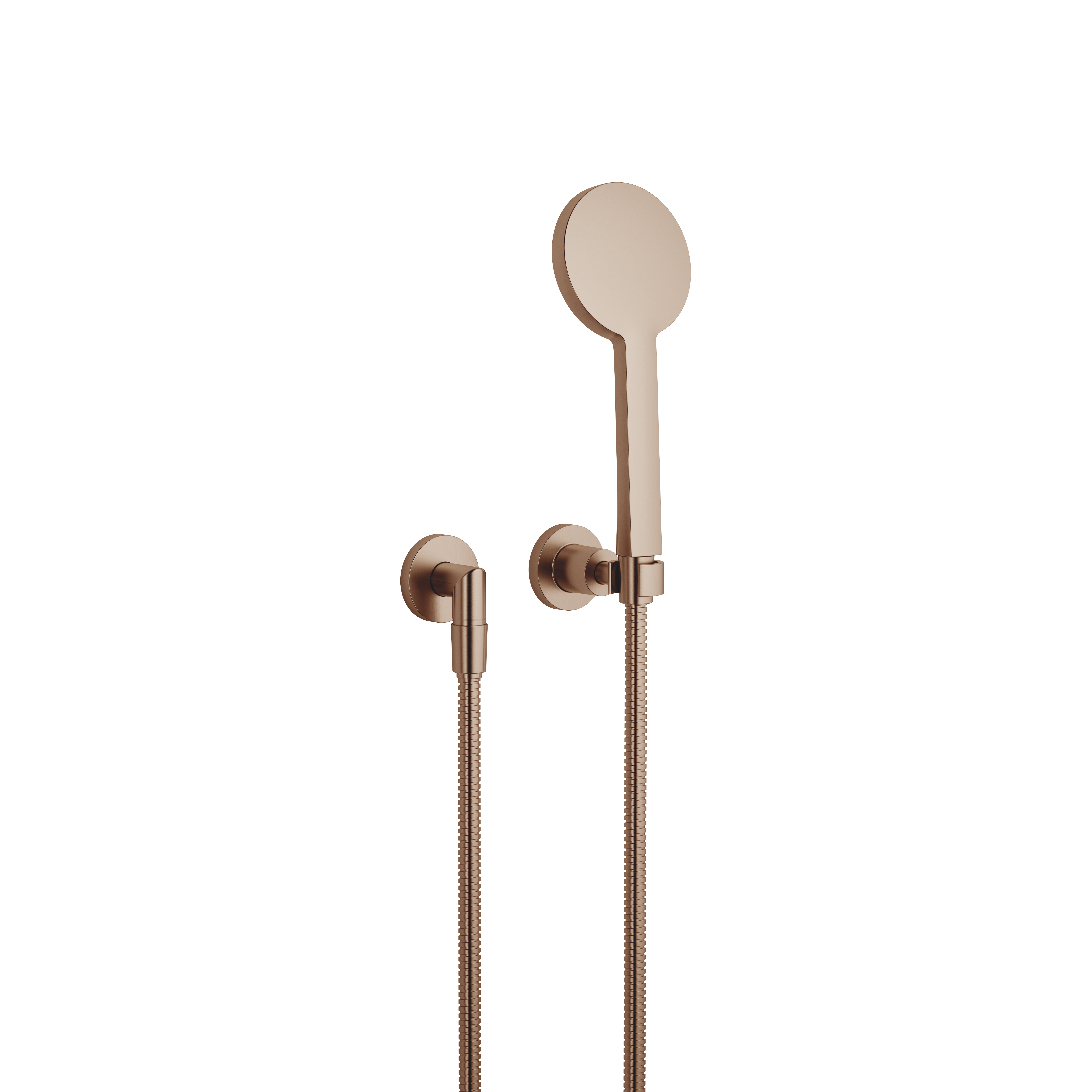 TARA Brushed Bronze (PVD) : Hand shower set with individual flanges