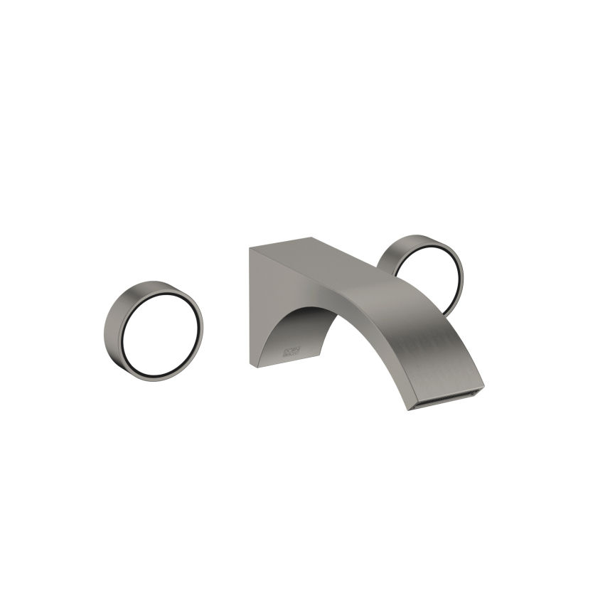 CYO Brushed Dark Platinum Washstand faucets: Wall-mounted basin mixer