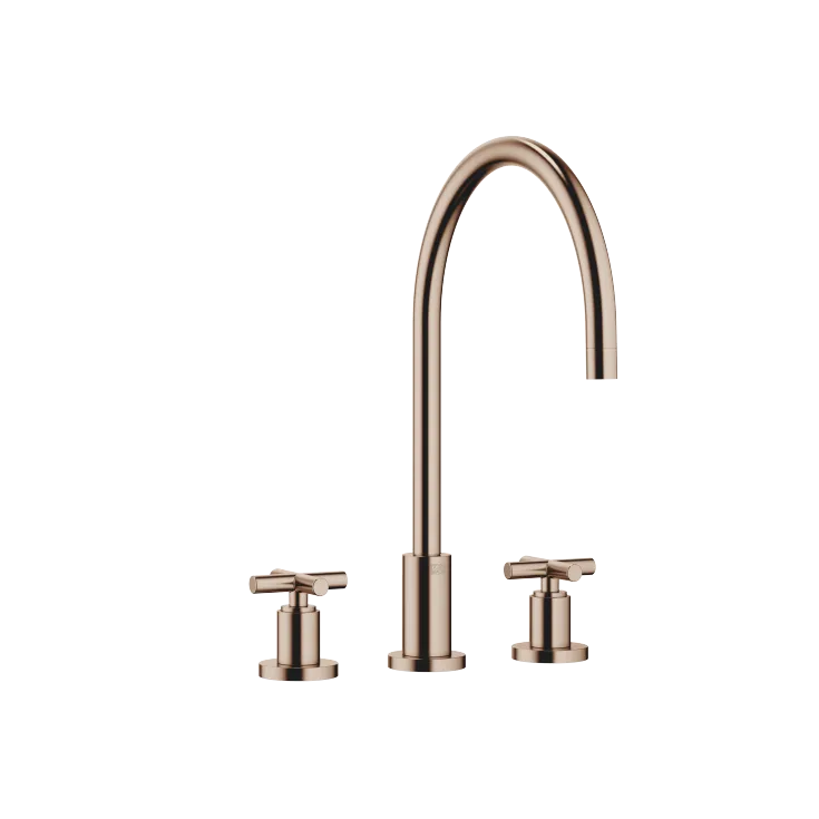 TARA Brushed Bronze : Three-hole mixer