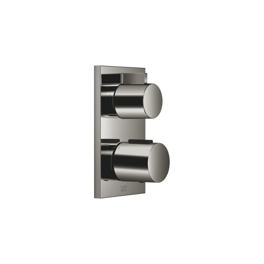 SERIES SPECIFIC Dark Chrome Shower faucets: Concealed thermostat with ...