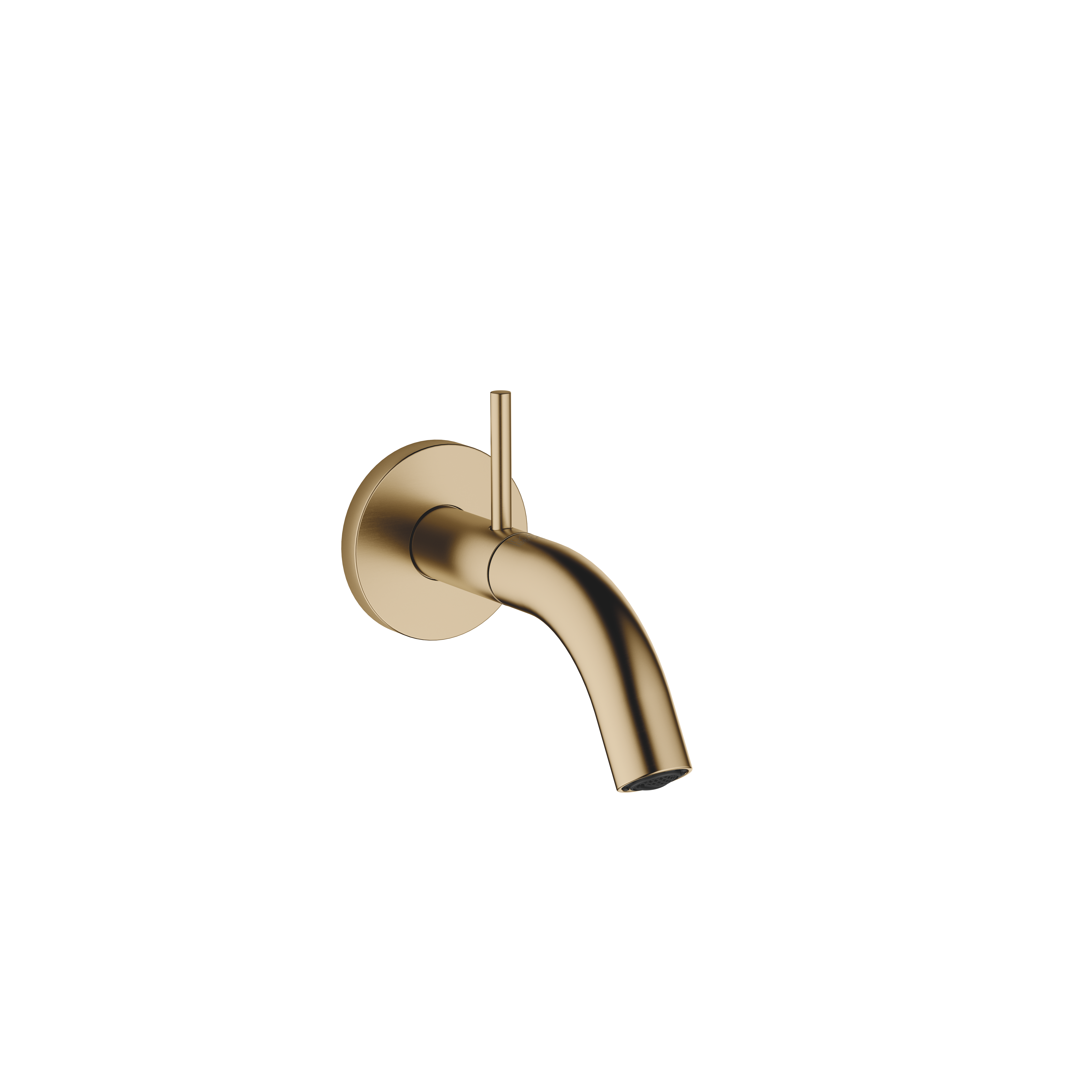 META Brushed Dark Brass (PVD) : Wall-mounted valve cold water without ...