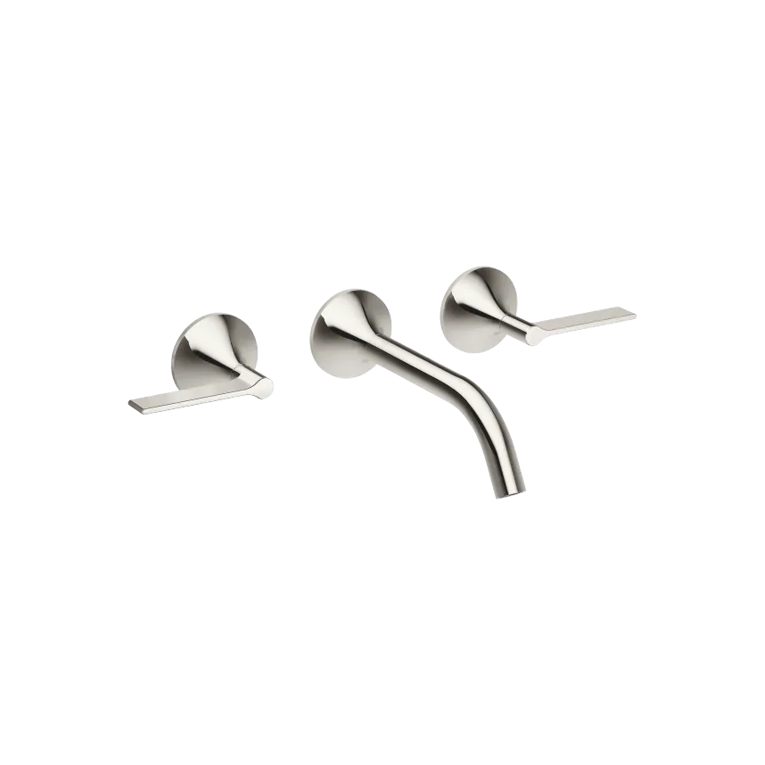 VAIA Platinum Washbasin faucets: Wall-mounted three-hole lavatory mixer ...