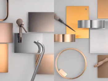 SERIES-VARIOUS Brushed Dark Platinum : SERENITY SKY Rain panel for ...